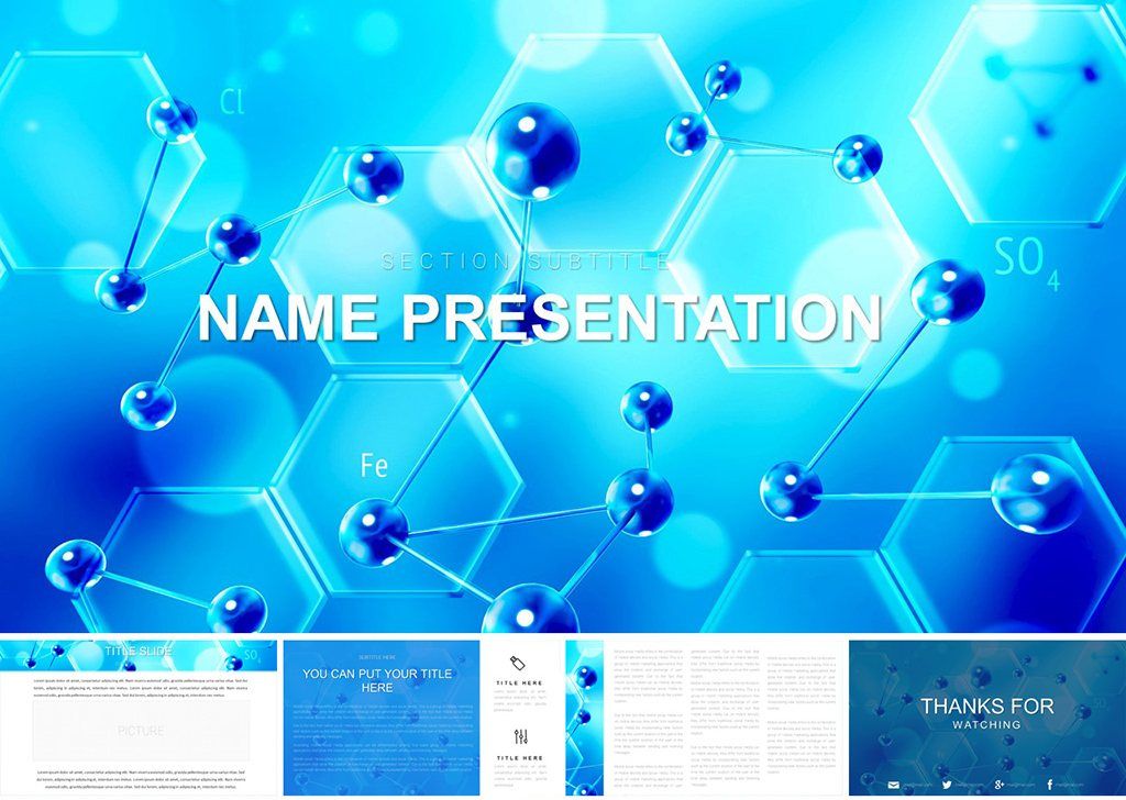 Background chemistry PowerPoint presentation template