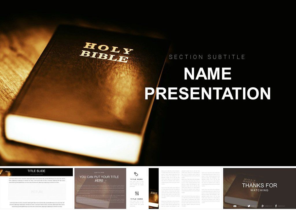 Holy Bible - Scriptures PowerPoint template