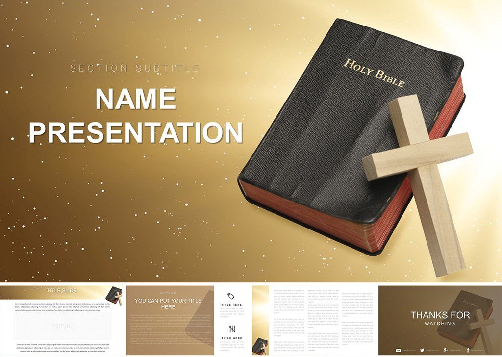Church, Holy Bible, Religion PowerPoint template