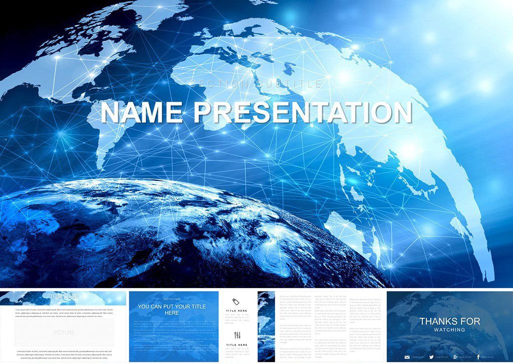 Business Networking PPT Template - Connect & Grow