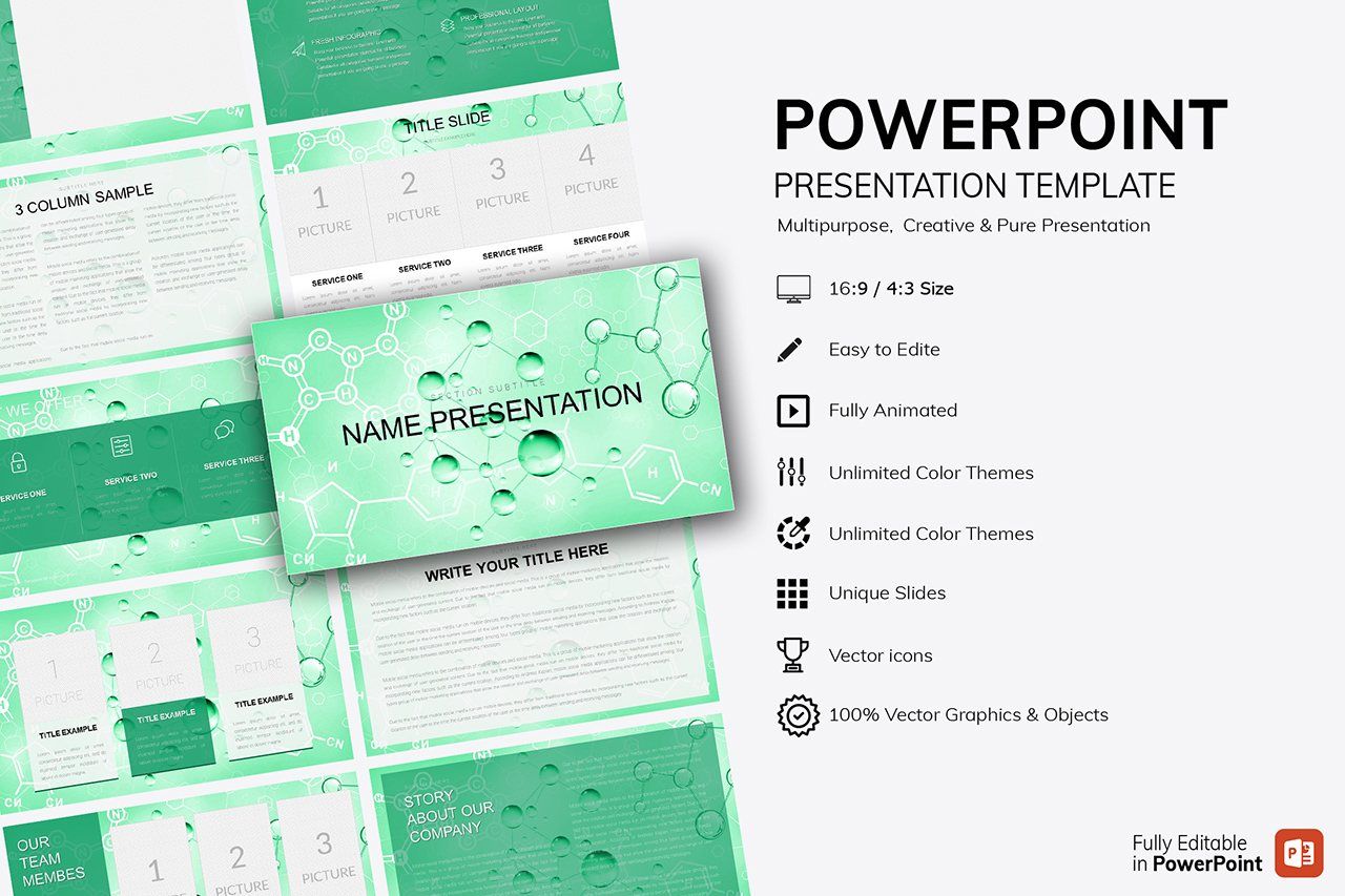Chemistry Biology PowerPoint Template - Download Presentation
