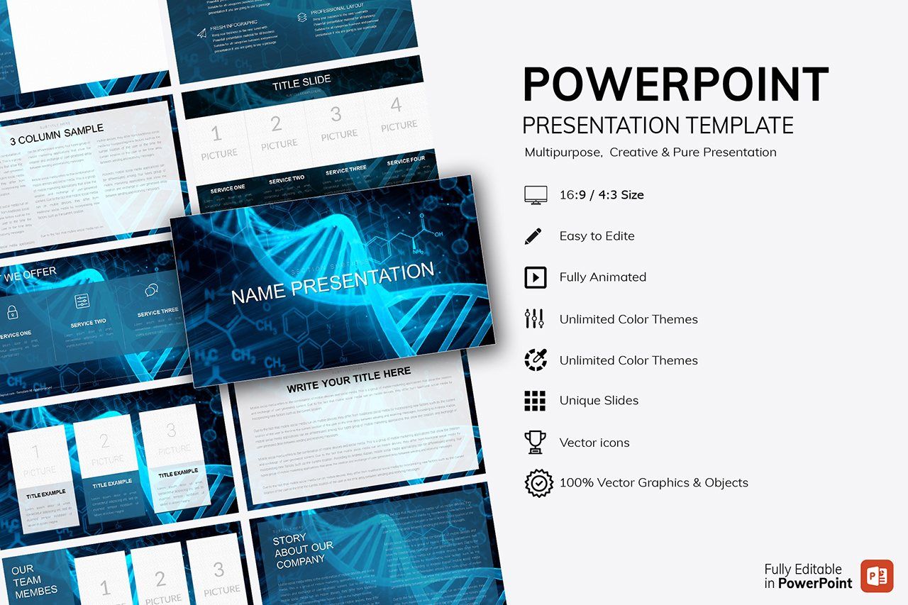 Medical Cartoon PowerPoint Template for Educators