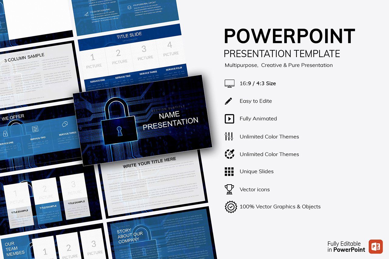 Information control and Privacy PowerPoint templates