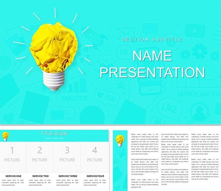 Creative Business Ideas PowerPoint template for presentation, PPTX