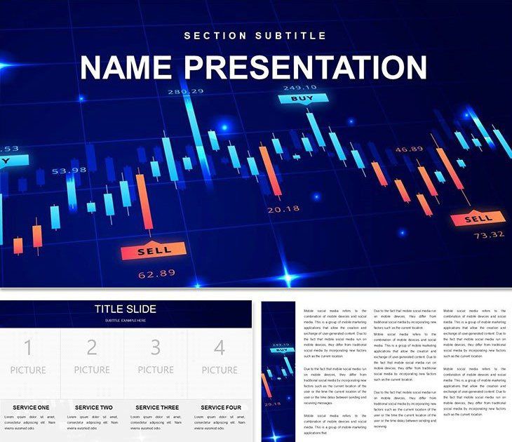 Trend Line Graphs PPT: Analyze Finance Markets Pro