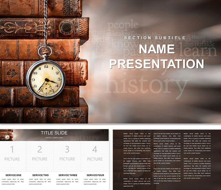 Historical Books PowerPoint Template - Professional Presentation | Download