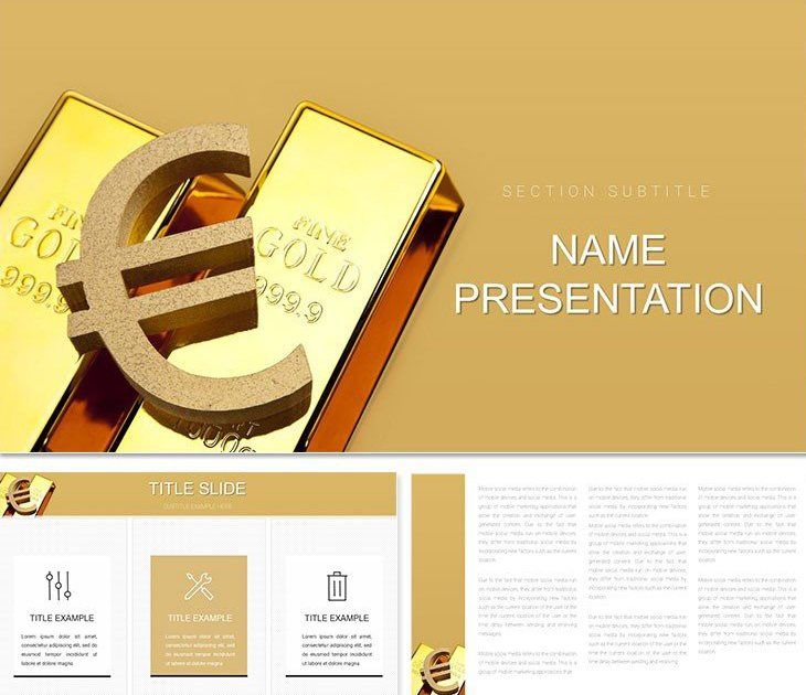Download Gold Spot Price PowerPoint Template - Economy Presentation