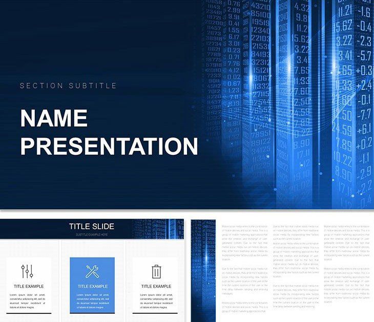 Data Info PowerPoint Template: Web Business Slides