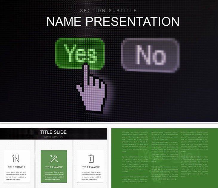 Decision Making PowerPoint Template for Strategies