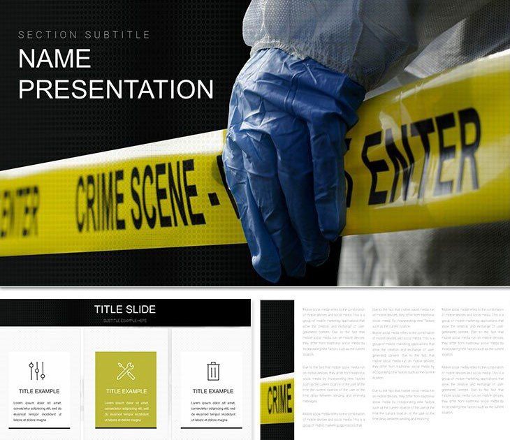 Crime Scene PowerPoint Template - PPTX Presentation Design