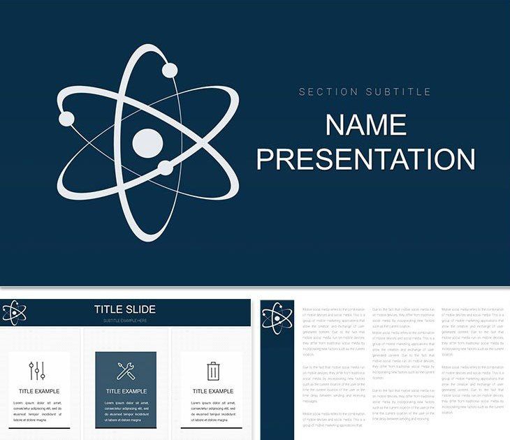 Nuclear Energy PowerPoint Template for Physics Labs