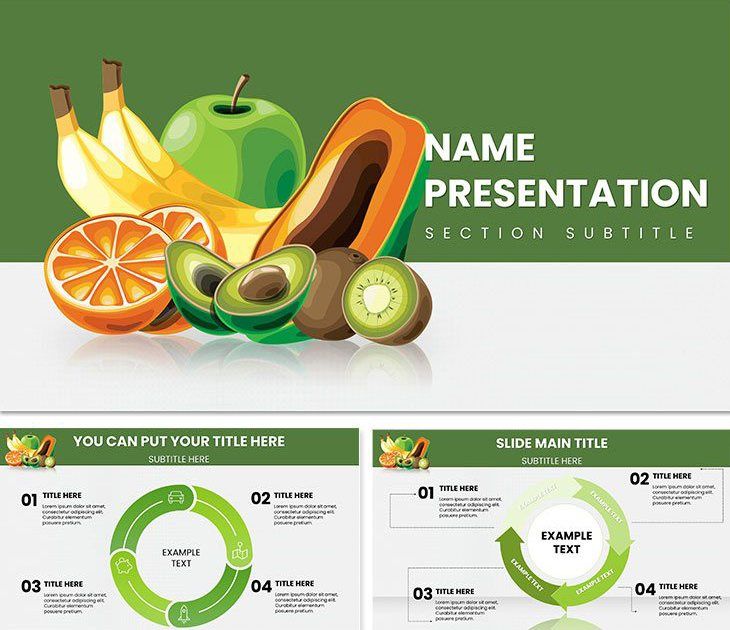 Fresh and Delicious Fruit PowerPoint Template