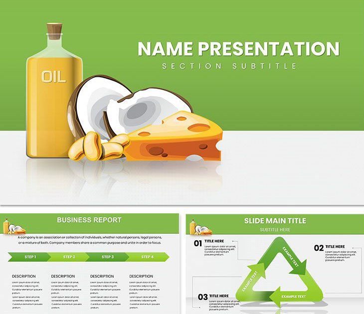 Fats & Oils PowerPoint Template: Food Pros' Choice