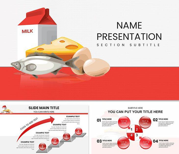 Vitamin D Foods PowerPoint Template: Nutrition Deck