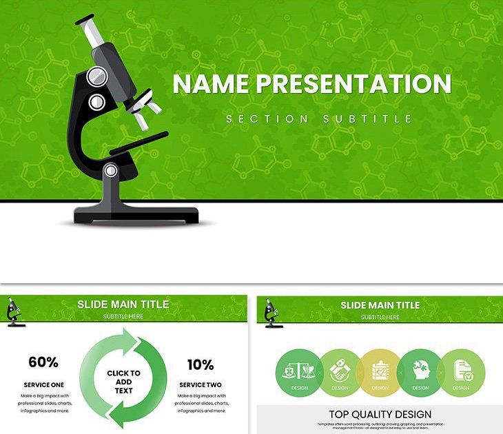 Chemistry Lessons template for PowerPoint Presentation