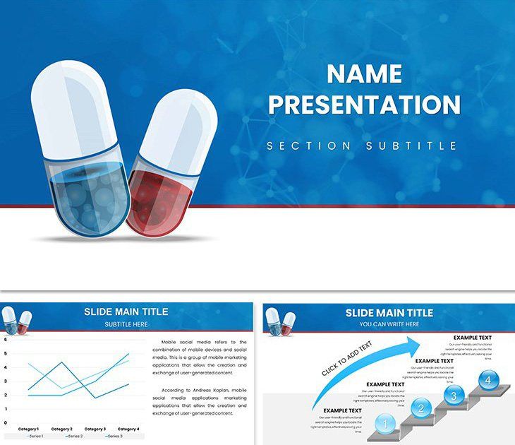 Pill Pharma PowerPoint Template for Medical Talks