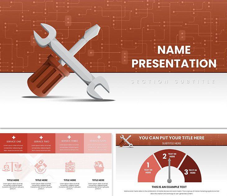 Repair Service PowerPoint Template for Businesses - Professional Fixes