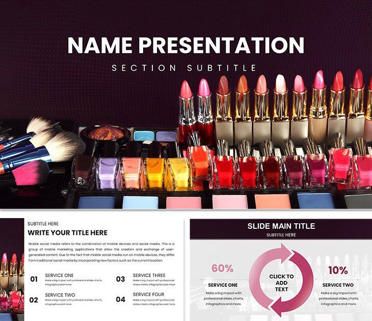 Vibrant Beauty Makeup PowerPoint Template