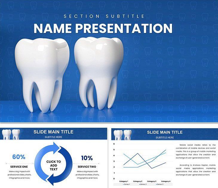 Healthy Teeth Dentistry PowerPoint Template for Dentists