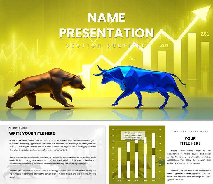 Bulls & Bears Financial Trends PPT Template