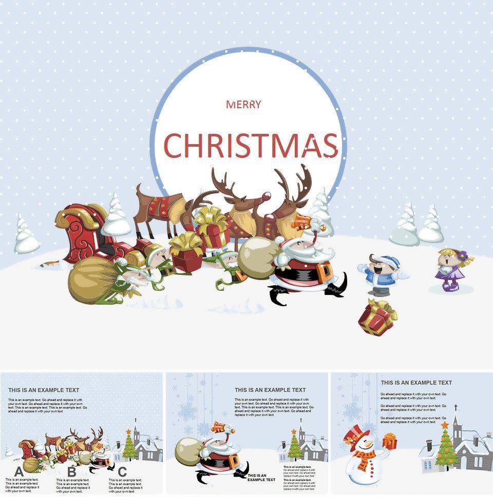 High-Quality Merry Christmas PowerPoint Shapes | Download Now